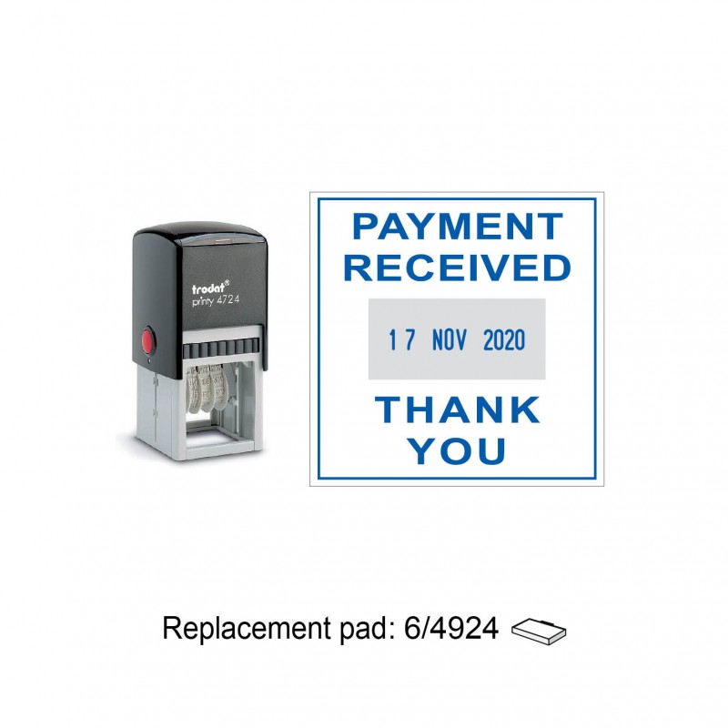 Self Inking Date Stamp 4724 40x40mm