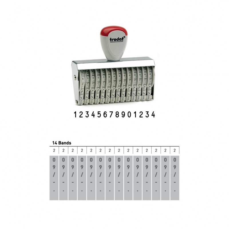 Classic Numberer Stamp 15514, 5mm, 14 Bands