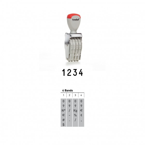 Classic Numberer Stamp 1594, 9mm, 4 Bands