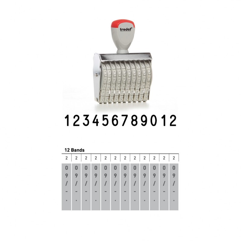 Classic Numberer Stamp 15912, 9mm,12 Bands