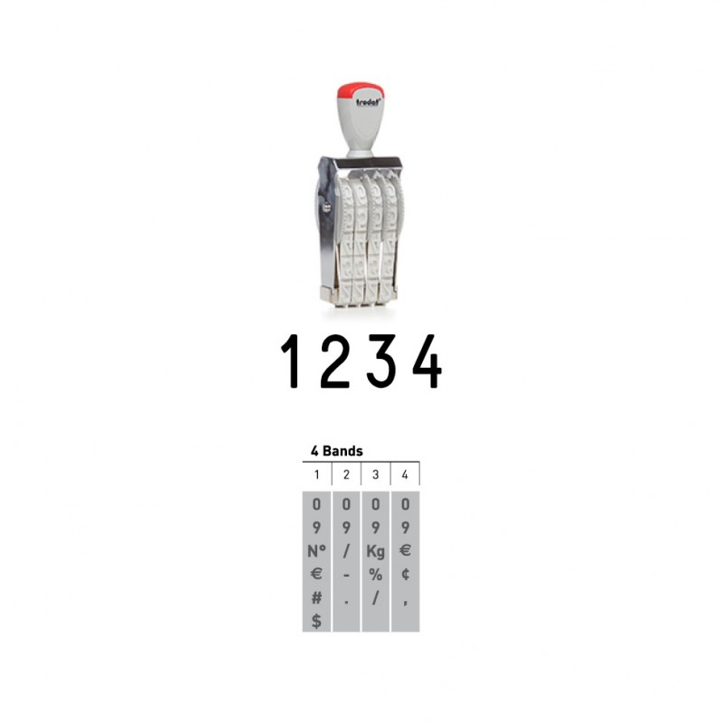 Classic Numberer Stamp 15154, 15mm, 4 Bands