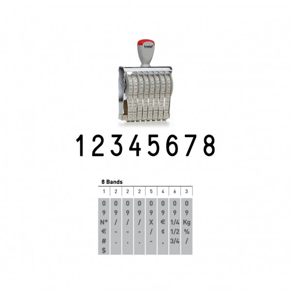 Classic Numberer Stamp 15158, 15mm, 8 Bands