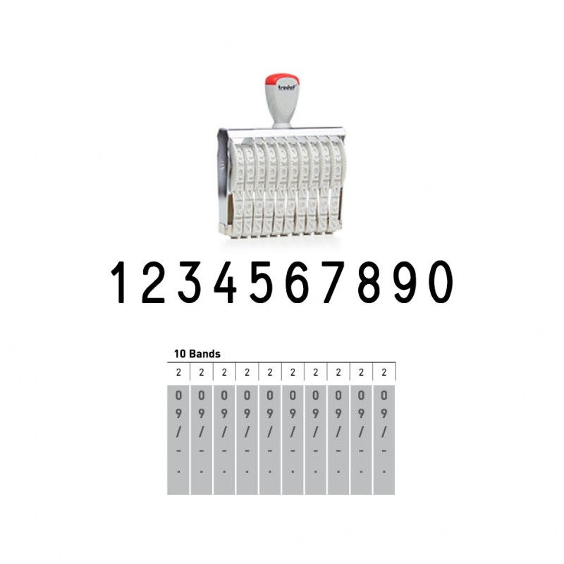 Classic Numberer Stamp 151510, 15mm, 10 Bands