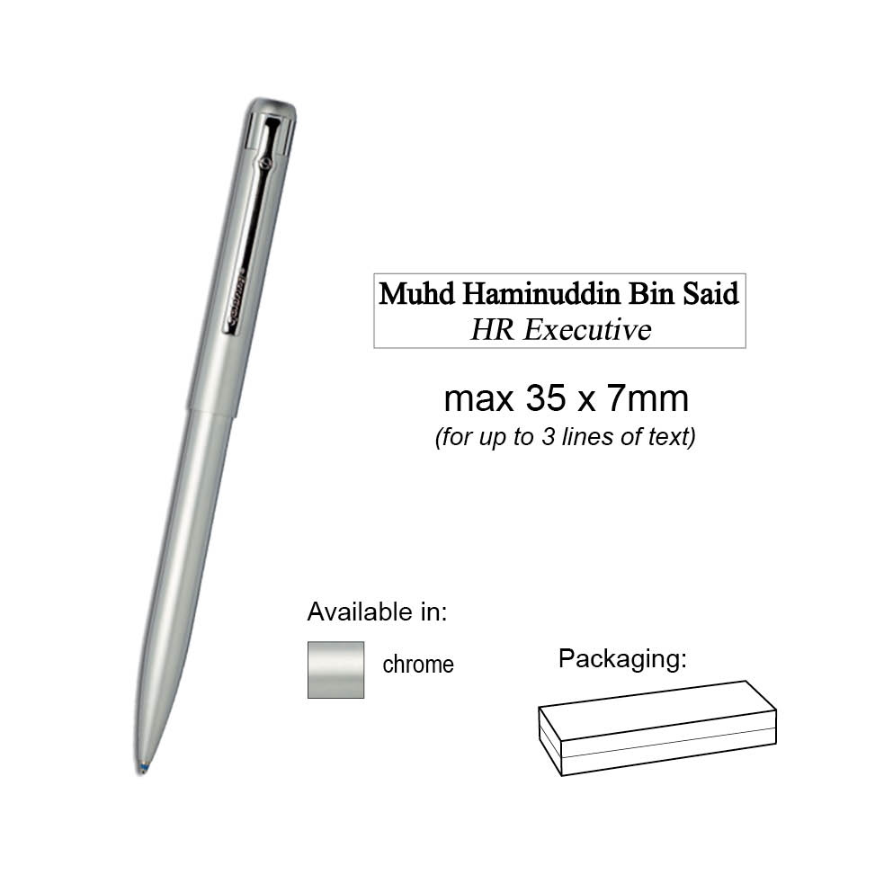 Pen Text Stamp Style , 35x7mm