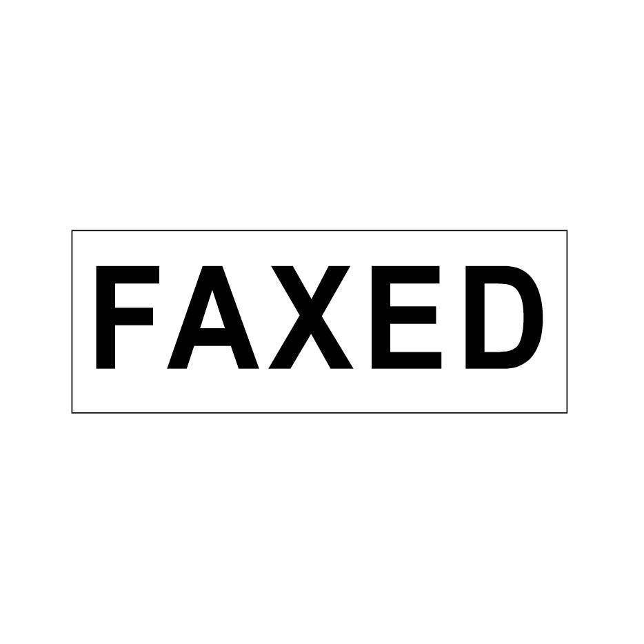 Faxed Stock Stamp OS-24, 38x14mm