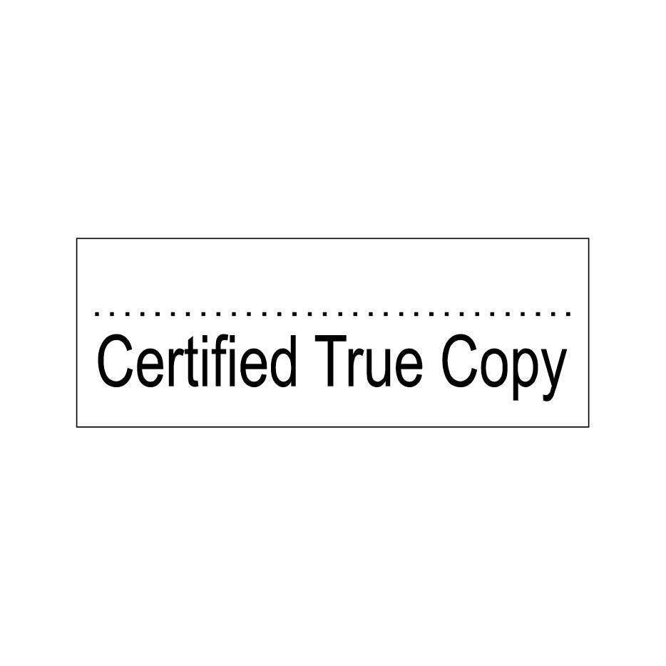 Certified True Copy Stock Stamp OS-8, 38x14mm
